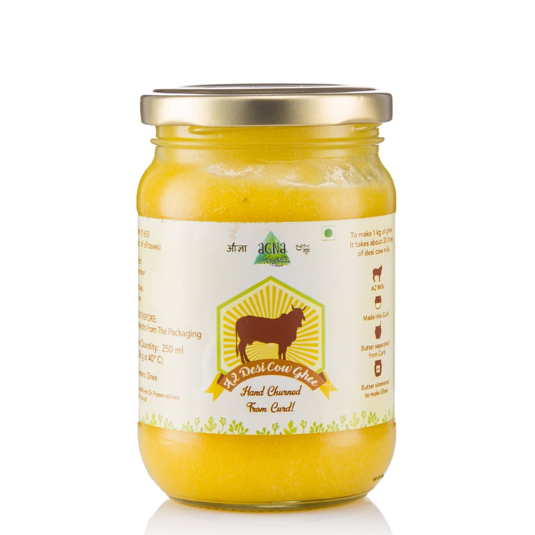 Agna A2 Desi Cow Ghee - Hand Churned from Curd – Honey and Spice