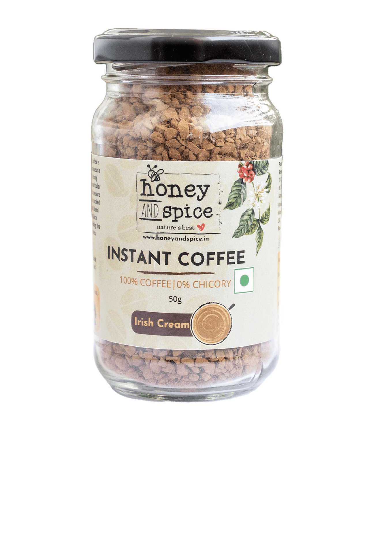 Instant Coffee Irish Cream 50g – Honey and Spice